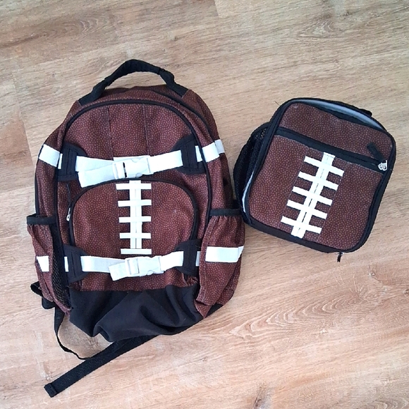 Pottery Barn Kids | Other | Pottery Barn Mackenzie Football Backpack ...